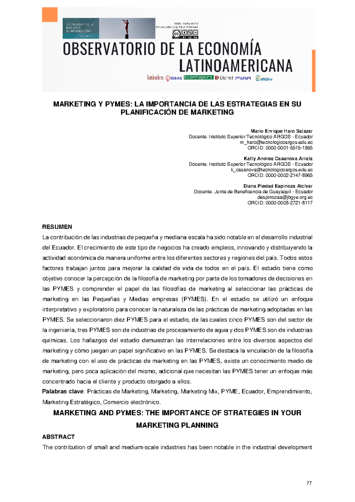 Dialnet-Marketing YPymes-8724494 - MARKETING Y PYMES: LA IMPORTANCIA DE ...