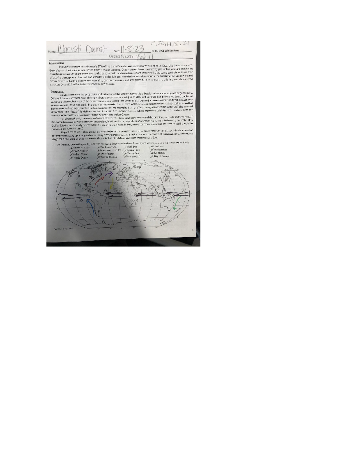 Geology lab 11 8 - Lab 11 homework assignment - Name: Christi Durst 19 ...