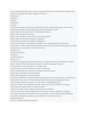 NHA Module 6 Body Structures and Organ Systems - when considering the ...