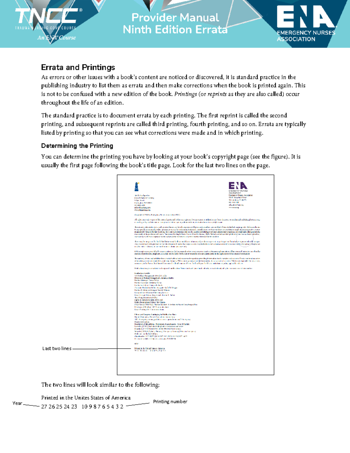 Provider Manual Errata - Year Errata and Printings As errors or other ...