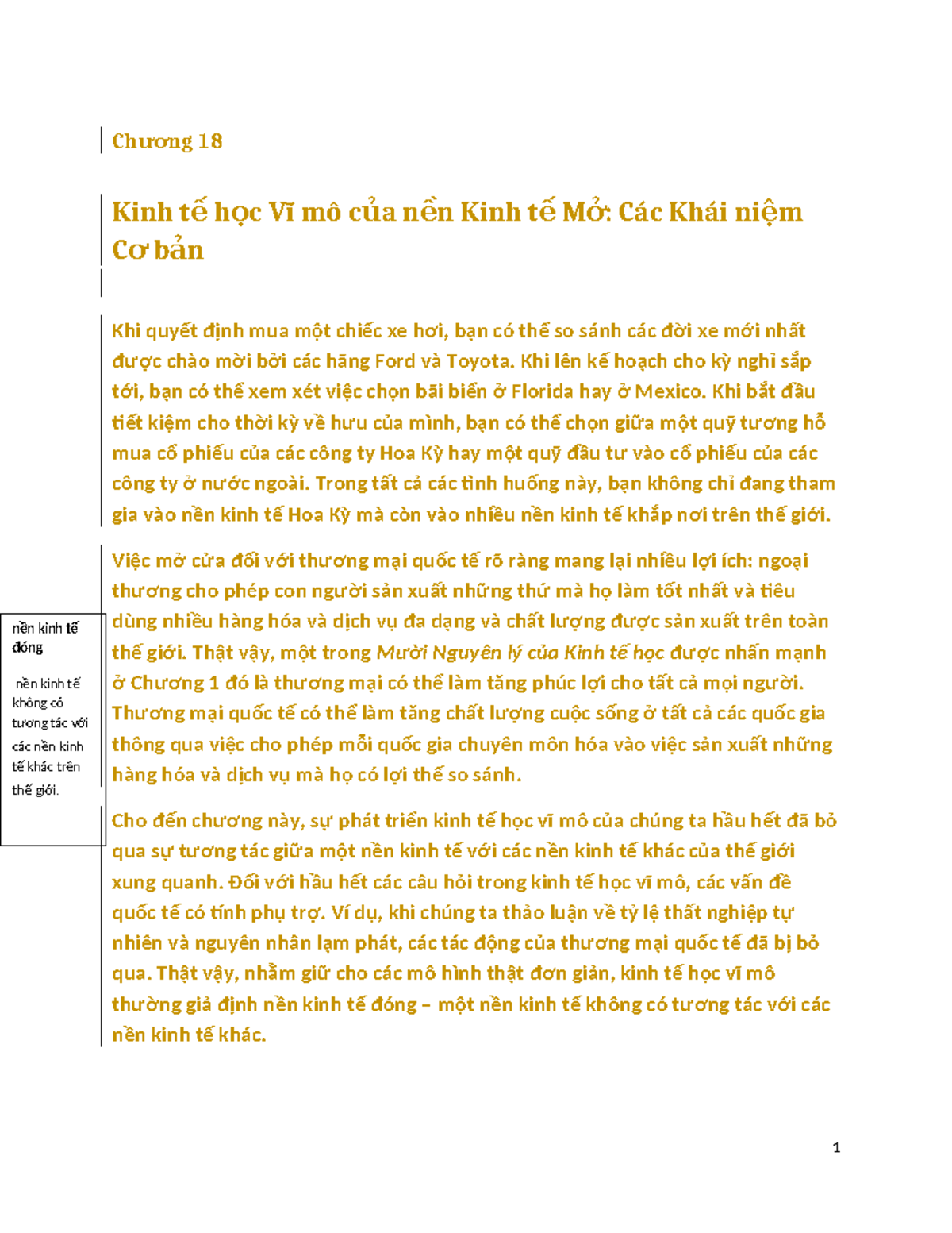 Ch 18 - Open Economy Macroeconomics - Basic Concepts (CVT) - Ch ương 18 ...