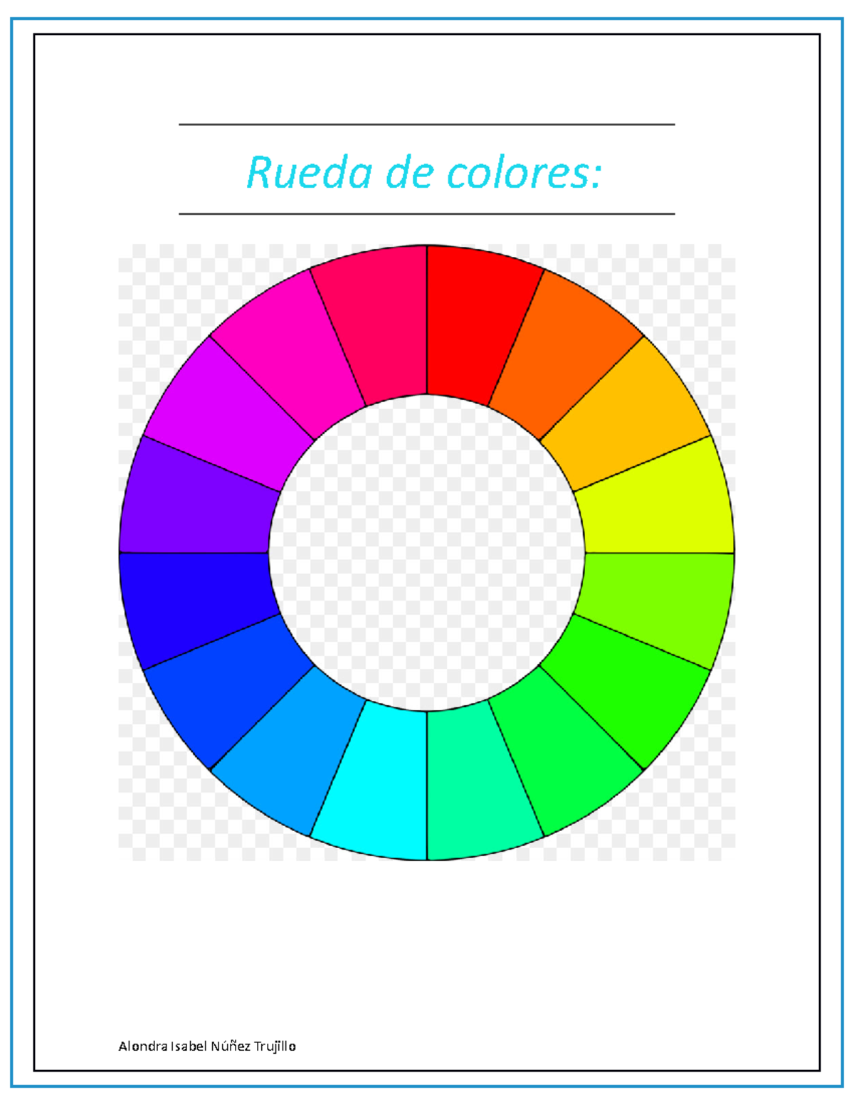 Rueda de colores - cotico - Rueda de colores: Alondra Isabel Núñez ...