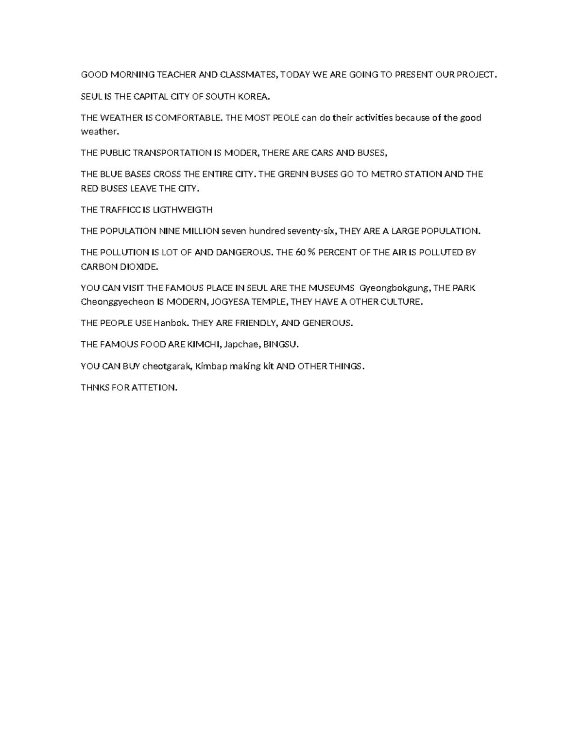 Project-B7 - PROYECTO BASIC 7 - GOOD MORNING TEACHER AND CLASSMATES ...