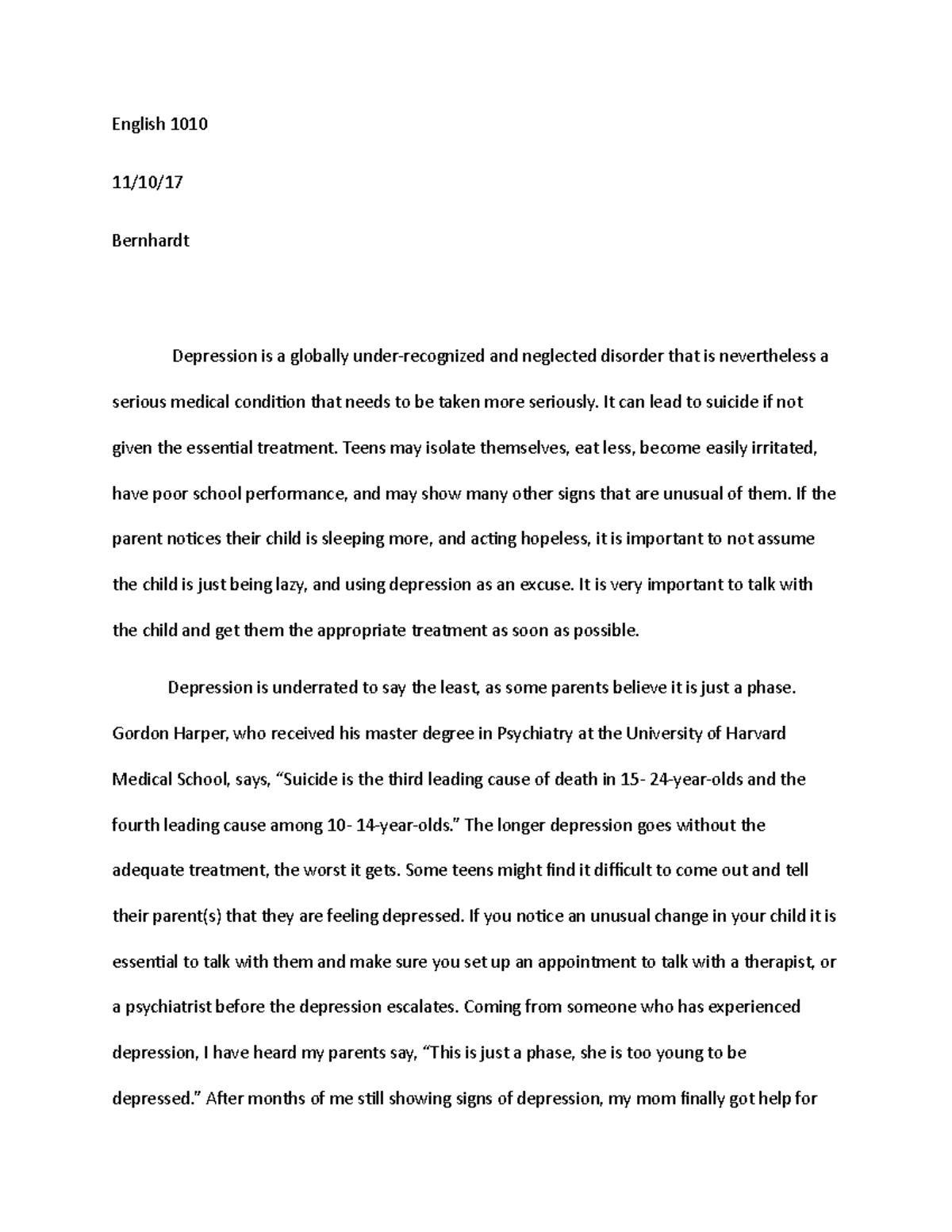 Thesis Writing Depression