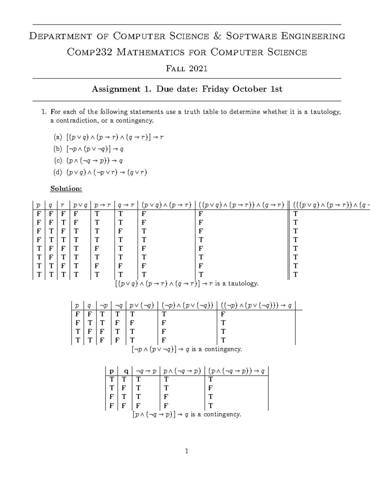 COMP 232-A1-Fall 2021-Solution - COMP 232 - Concordia - Studocu