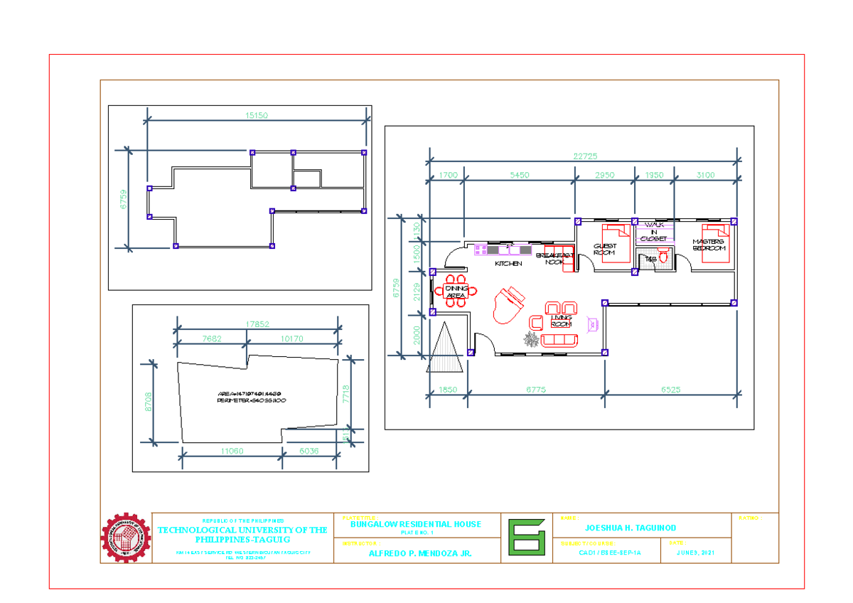 Juswa-LAND-TUP- Template-1- Colored - ROOMLIVING KITCHEN AREADINING ...