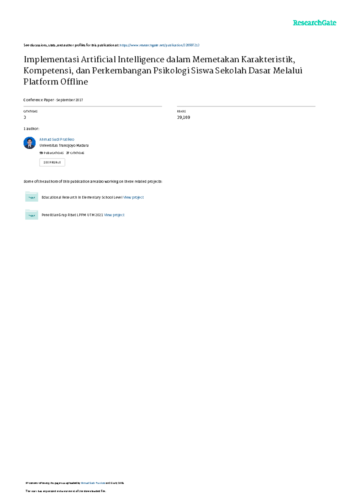 Implementasi Artificial Intelligence Dal - See discussions, stats, and author profiles for this ...