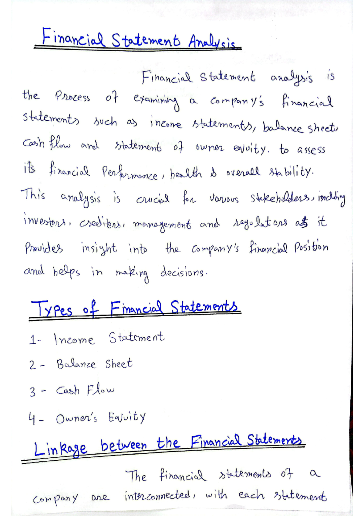 FSA 1st Assignment - Financial Statement Analysis - Studocu
