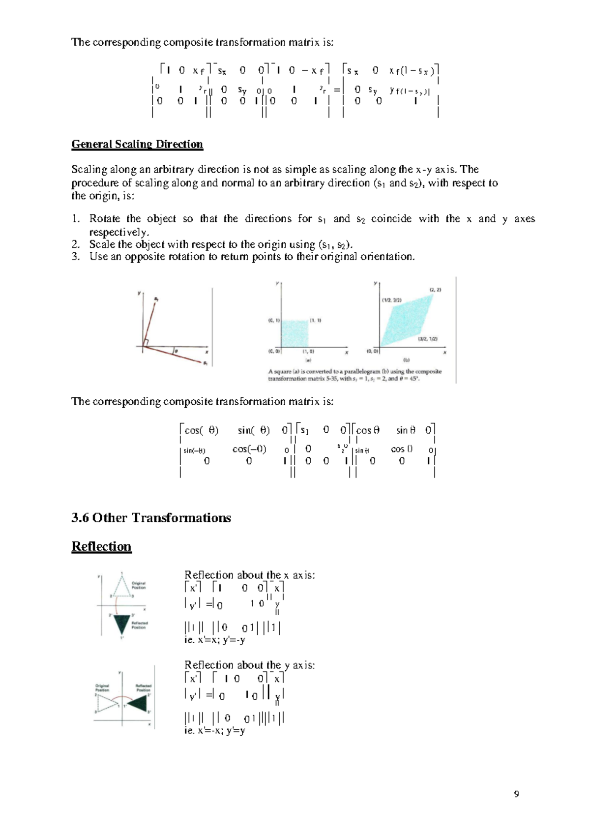 Computer Graphics 2 - The corresponding composite transformation matrix ...