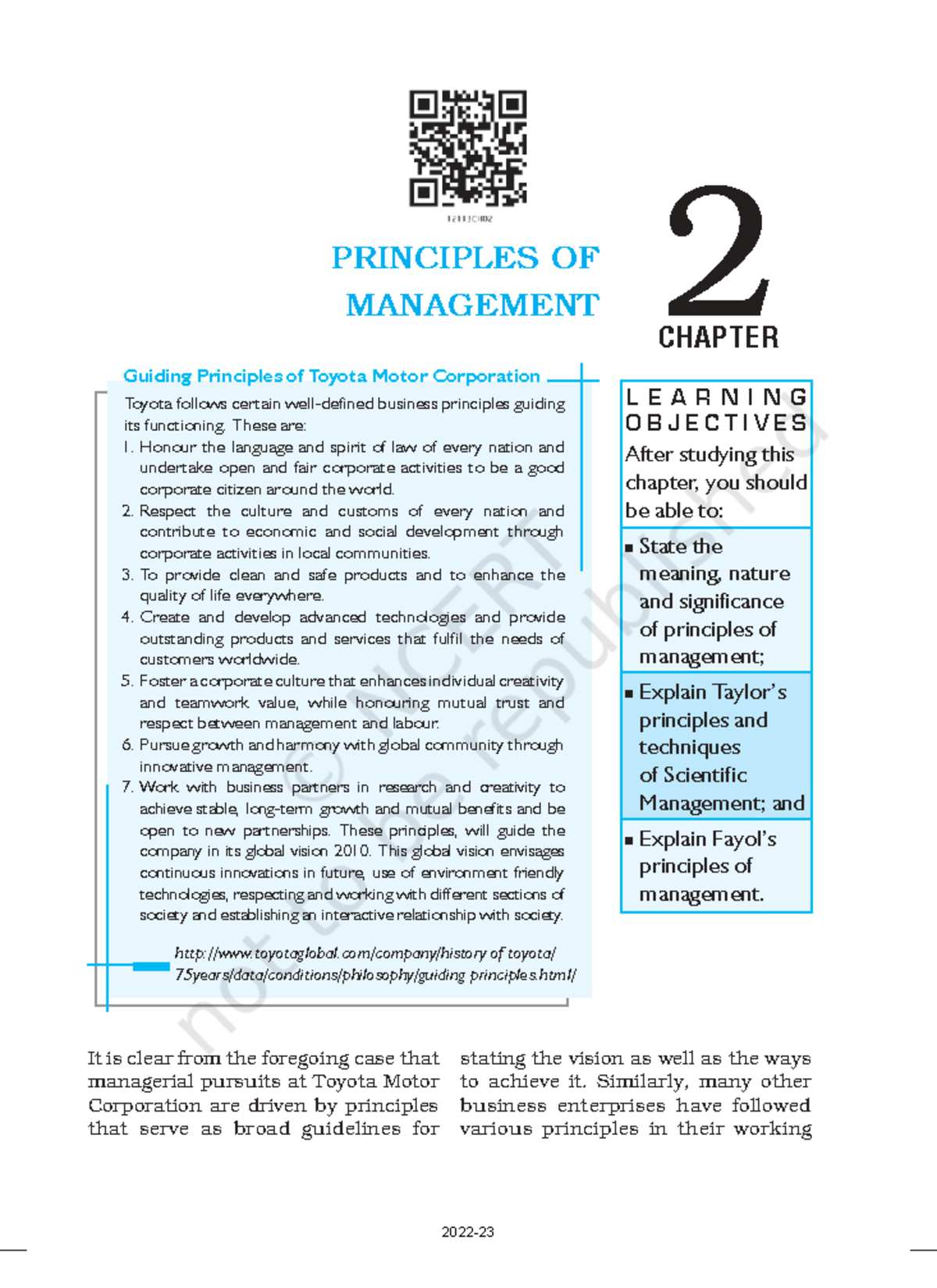 Principal of Management - 2 PRINCIPLES OF MANAGEMENT CHAPTER L E A R N ...