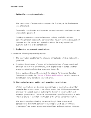 Political Science 101 Final Study Guide Part 2 - Political Science ...