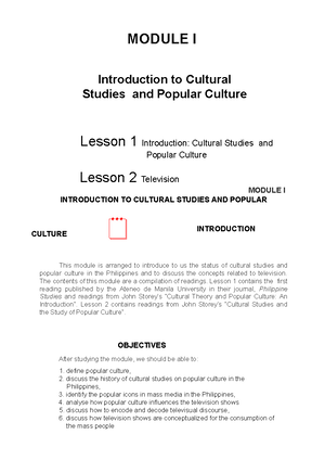 Phil. Pop Culture Module 3 - MODULE III Newspapers and Magazines and ...