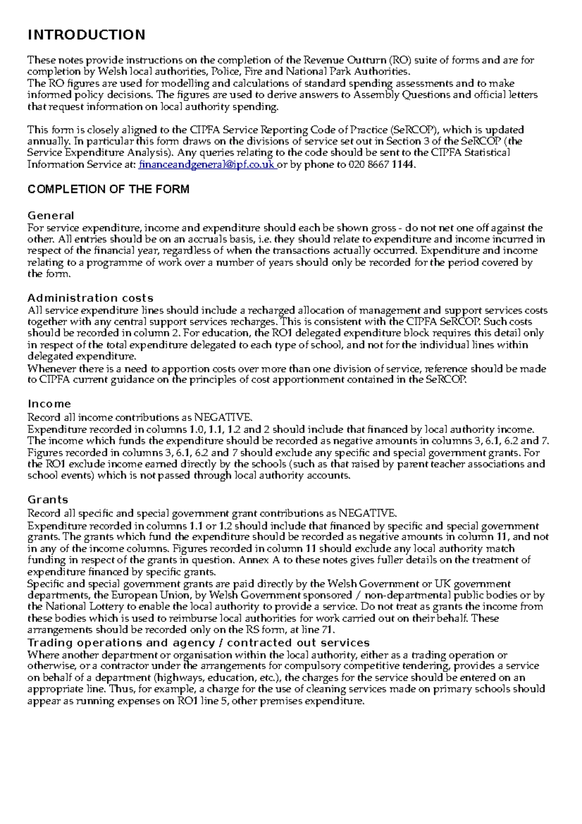 Revenue Outturn - Studocu