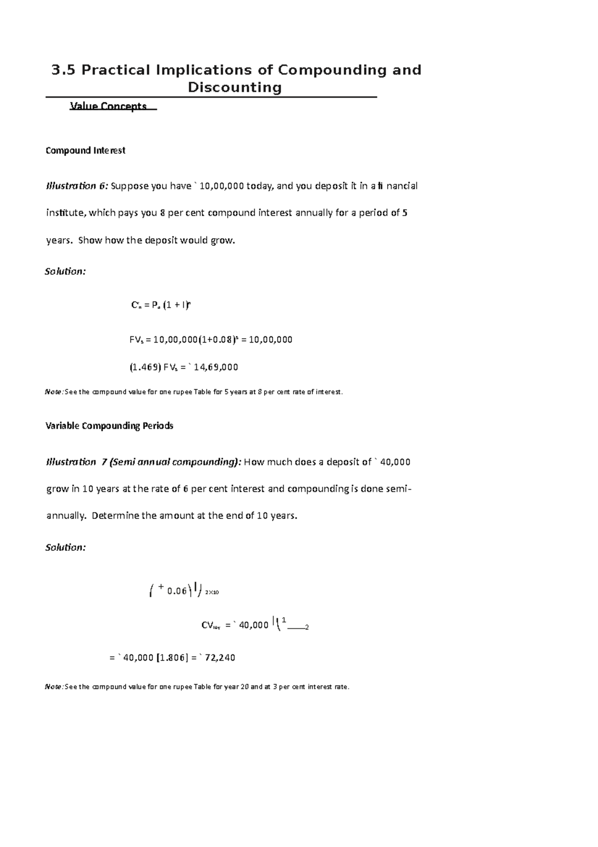 Practical Implications of Compounding and Discounting - 3 Practical ...