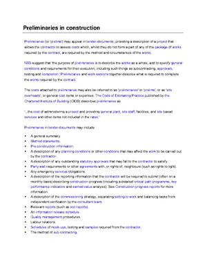 Site clearance - notes - QSU260S - Studocu