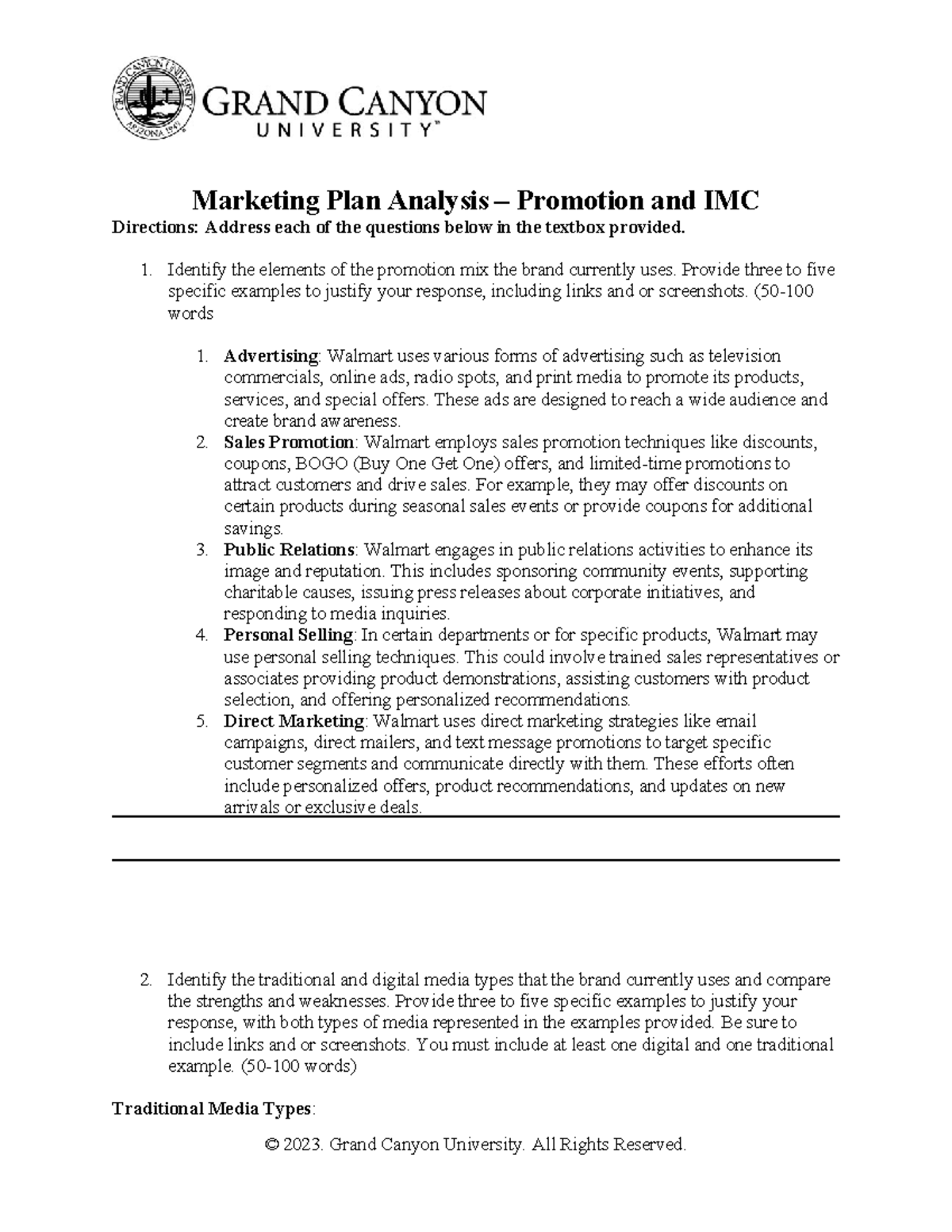 Promotion and IMC - Marketing Plan Analysis – Promotion and IMC ...