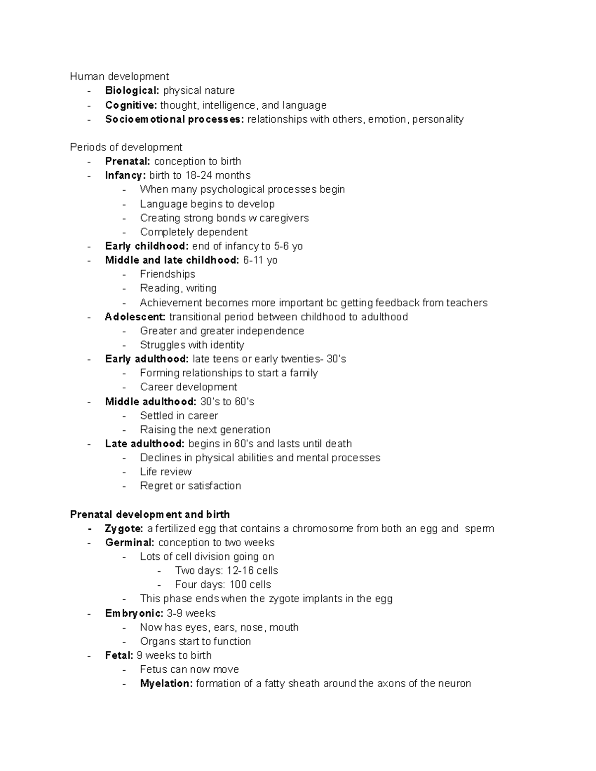 Psych third test topic 9 10 development Motivation Emotion - Human ...