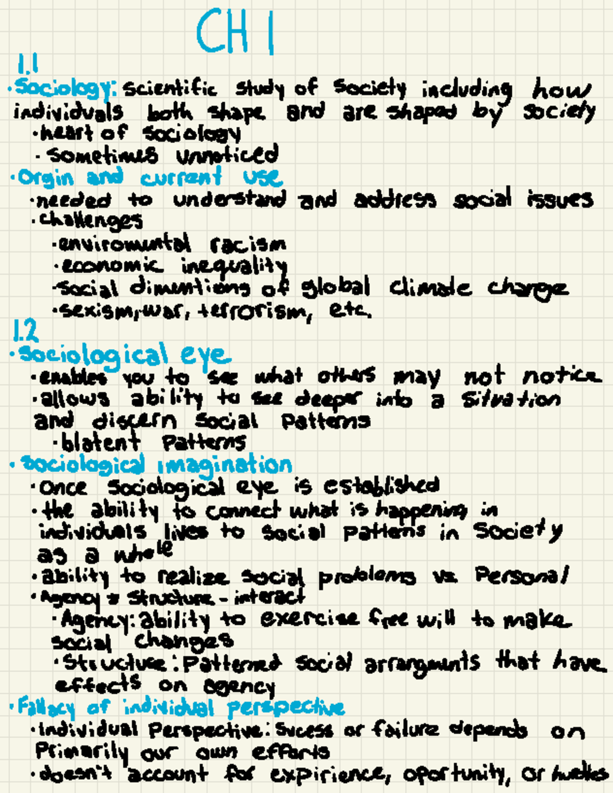 Socy 1001 CH 1 - Detailed notes on Chapter 1- Training Your ...