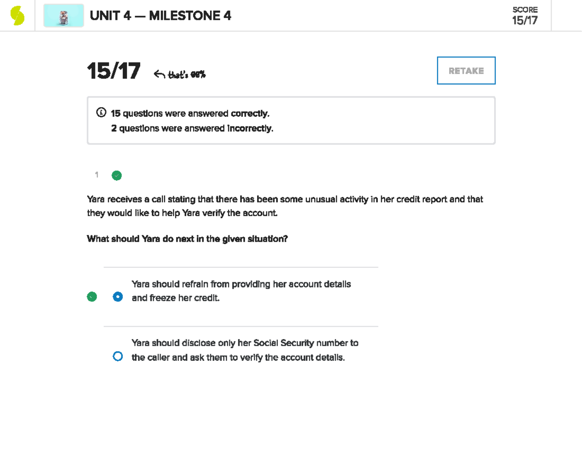 Personal Finance Unit 4 Milestone 4 - FIN250 - Studocu