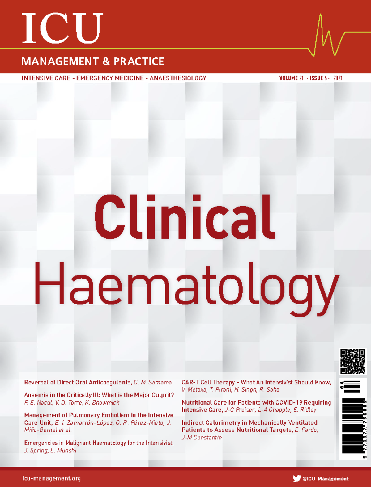 Icu6 management of pulmonary embolism in the intensive care unit - icu ...