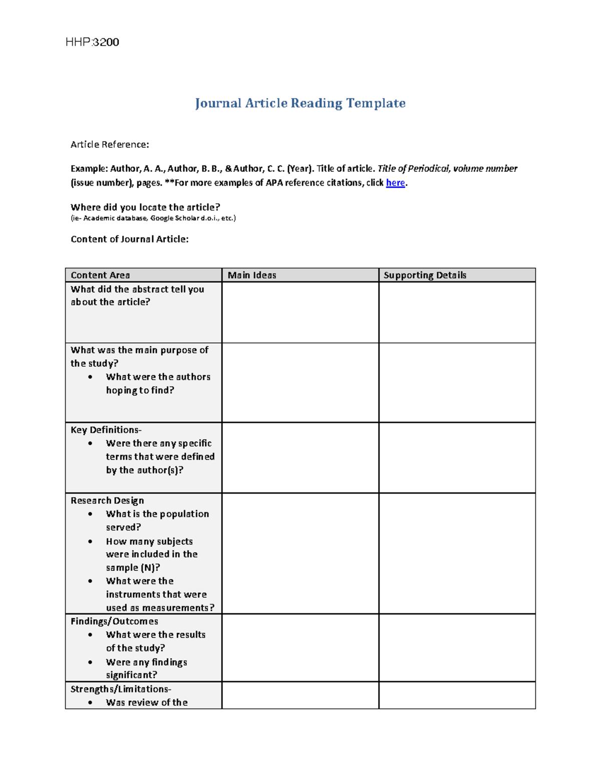 Journal Article Reading - UB School of Social Work Reading /Note ...
