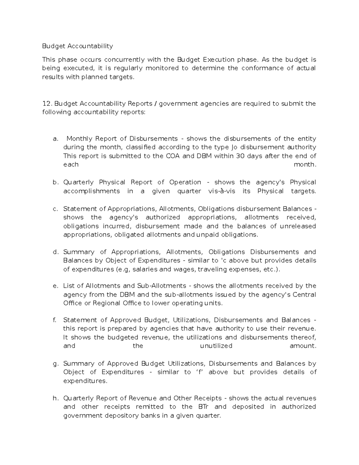 Page 37 39 - Budget Accountability - Budget Accountability This phase ...