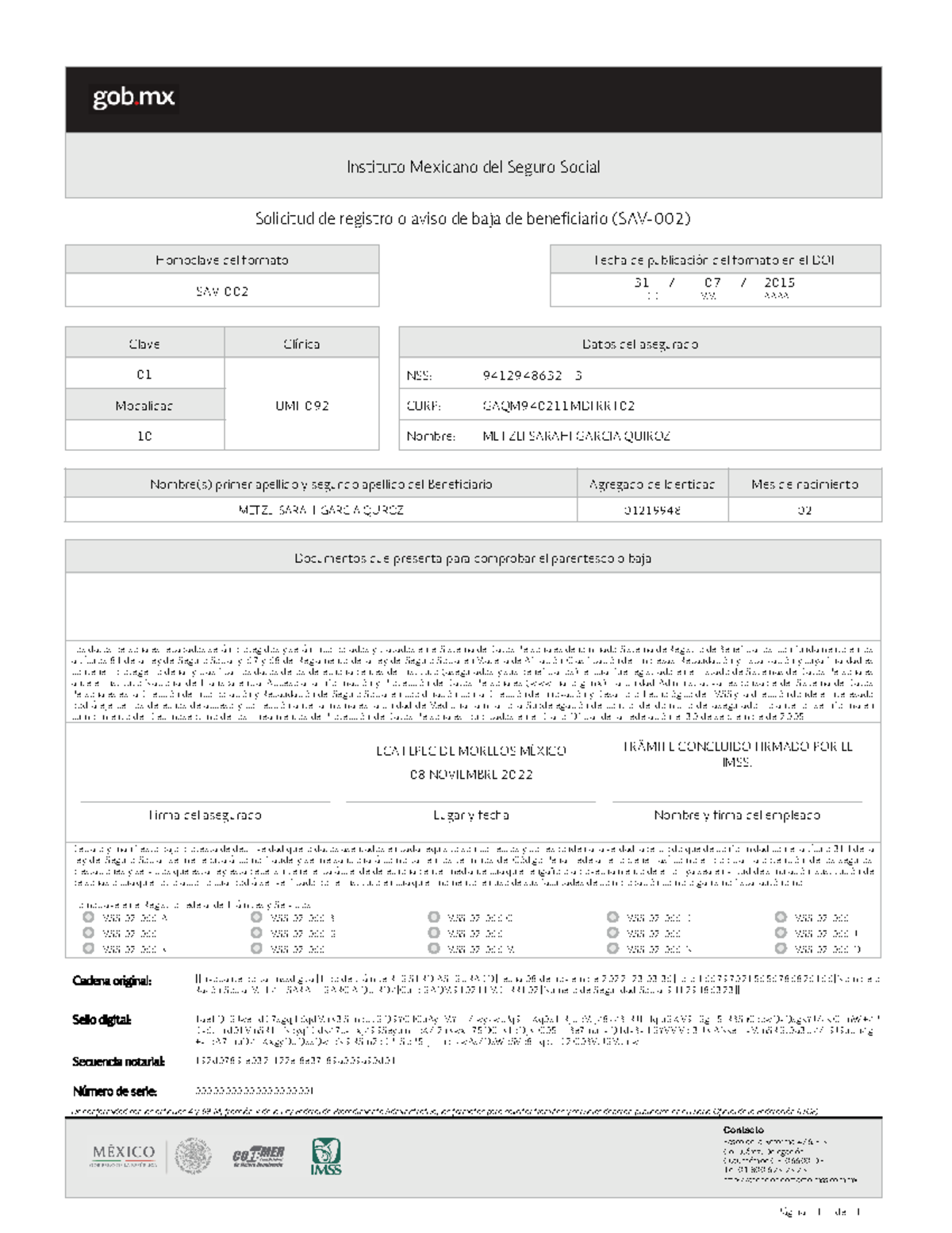 Solicitud 806292914 - zmmzmz - 01 Modalidad Clave Clínica Datos del ...