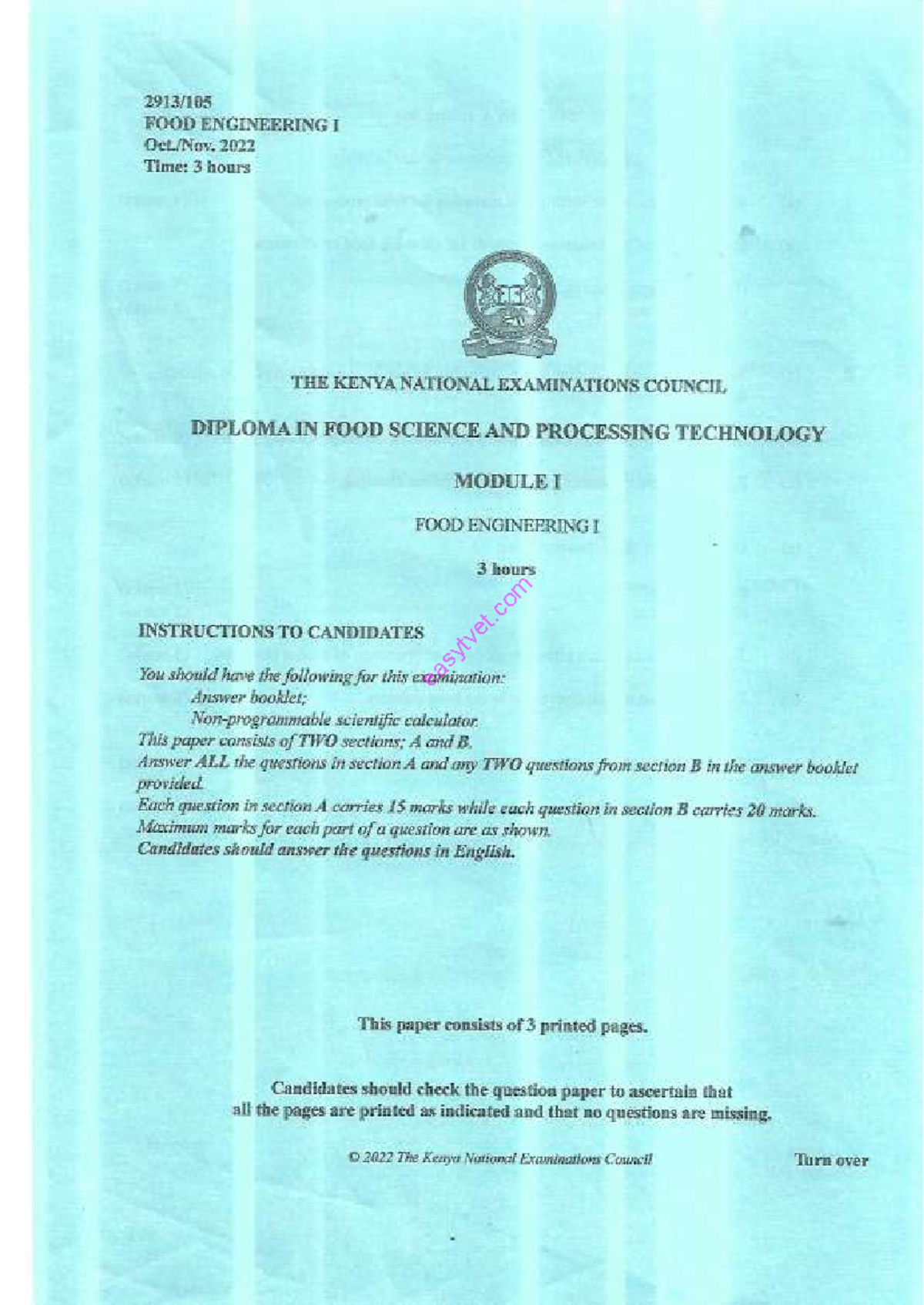 2022n - Food, Dietetics and Nutrition - easytvet easytvet - Studocu