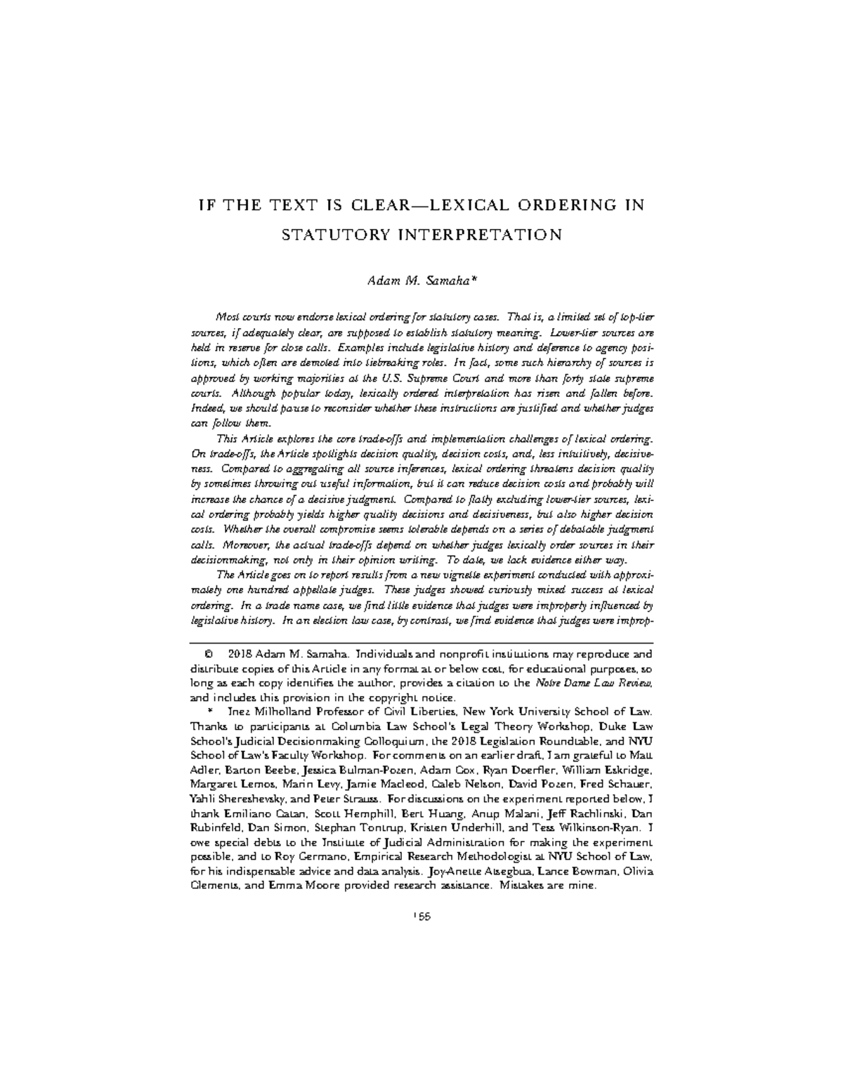 3-Samaha - Lexical order - IF THE TEXT IS CLEAR — LEXICAL ORDERING IN ...