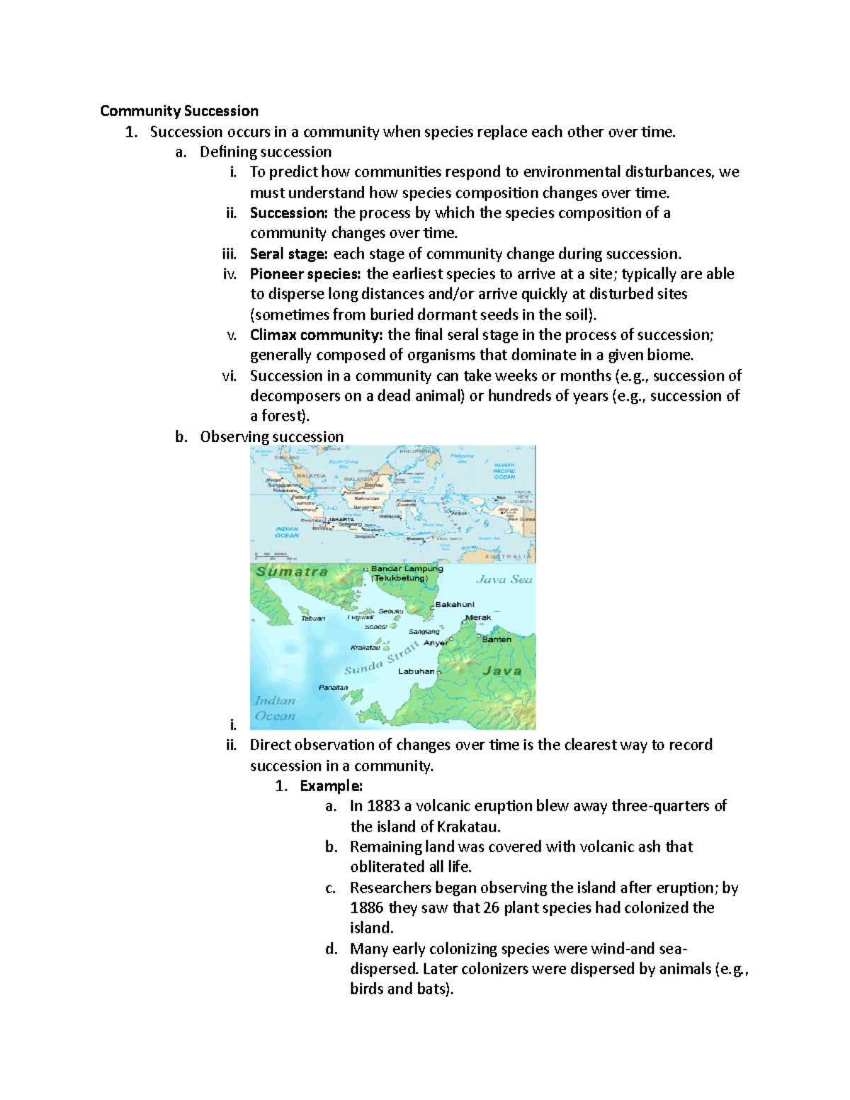 E3 Community Succession - Community Succession 1. Succession occurs in ...