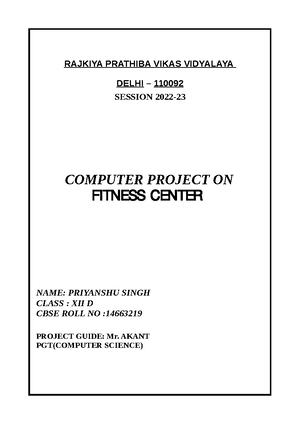 English Project - Class XII (2023-24) - ENGLISH PROJECT – Class XII The ...