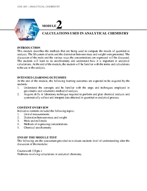 Module 7 - notes - BS Chemical Engineering - BatStateU - Studocu
