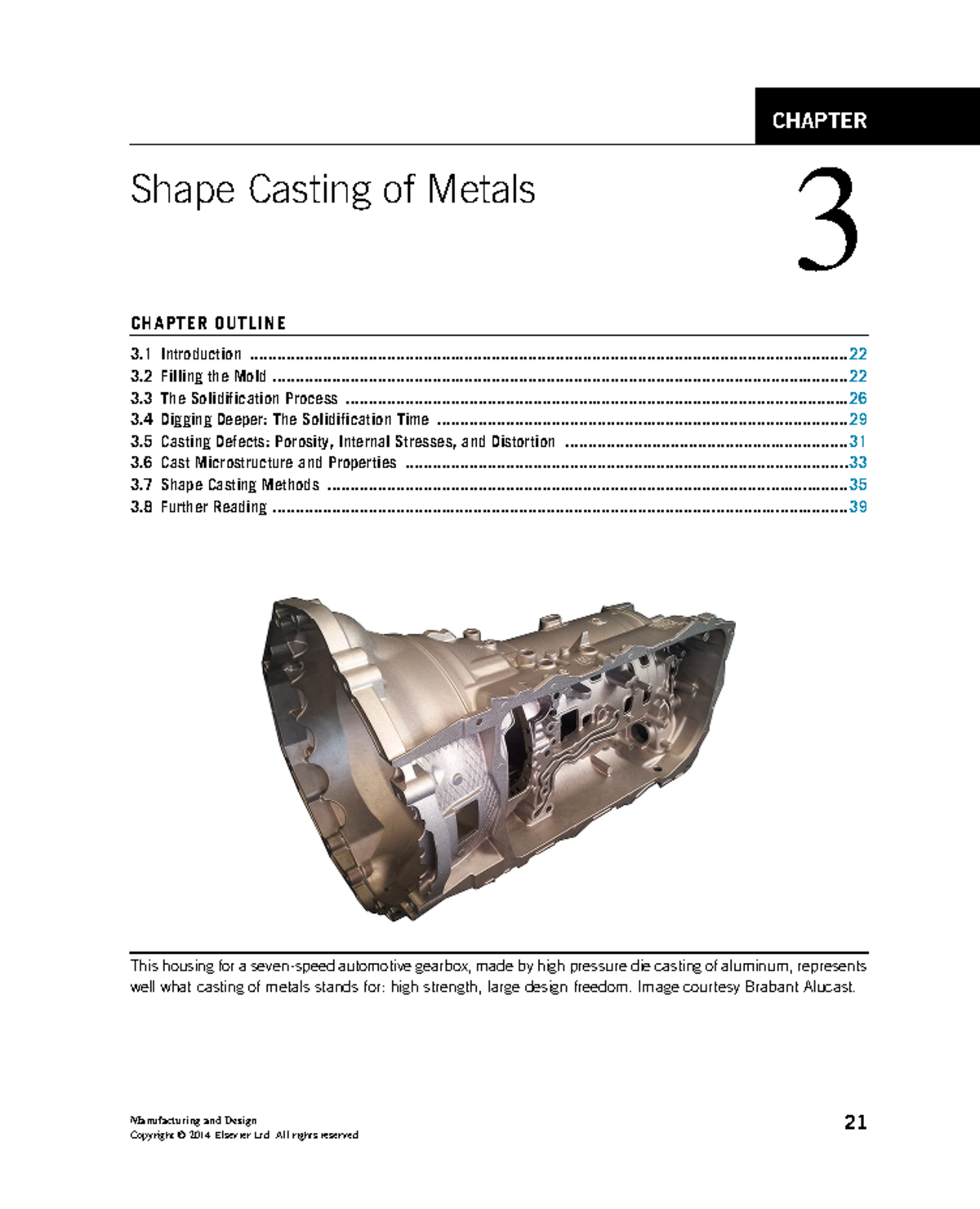 Chapter 3 Shape Casting of Metals - CHAPTER Shape Casting of Metals 3 ...