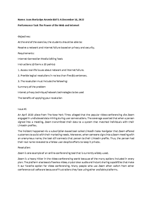 05 Laboratory Exercise 1 - IT Laboratory Exercise Logical Network Architecture Objective: At the ...