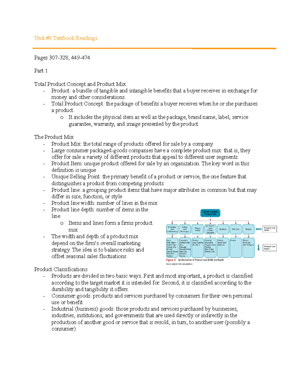 Unit #9 Textbook Readings - Unit #9 Textbook Readings Pages 307-328 ...