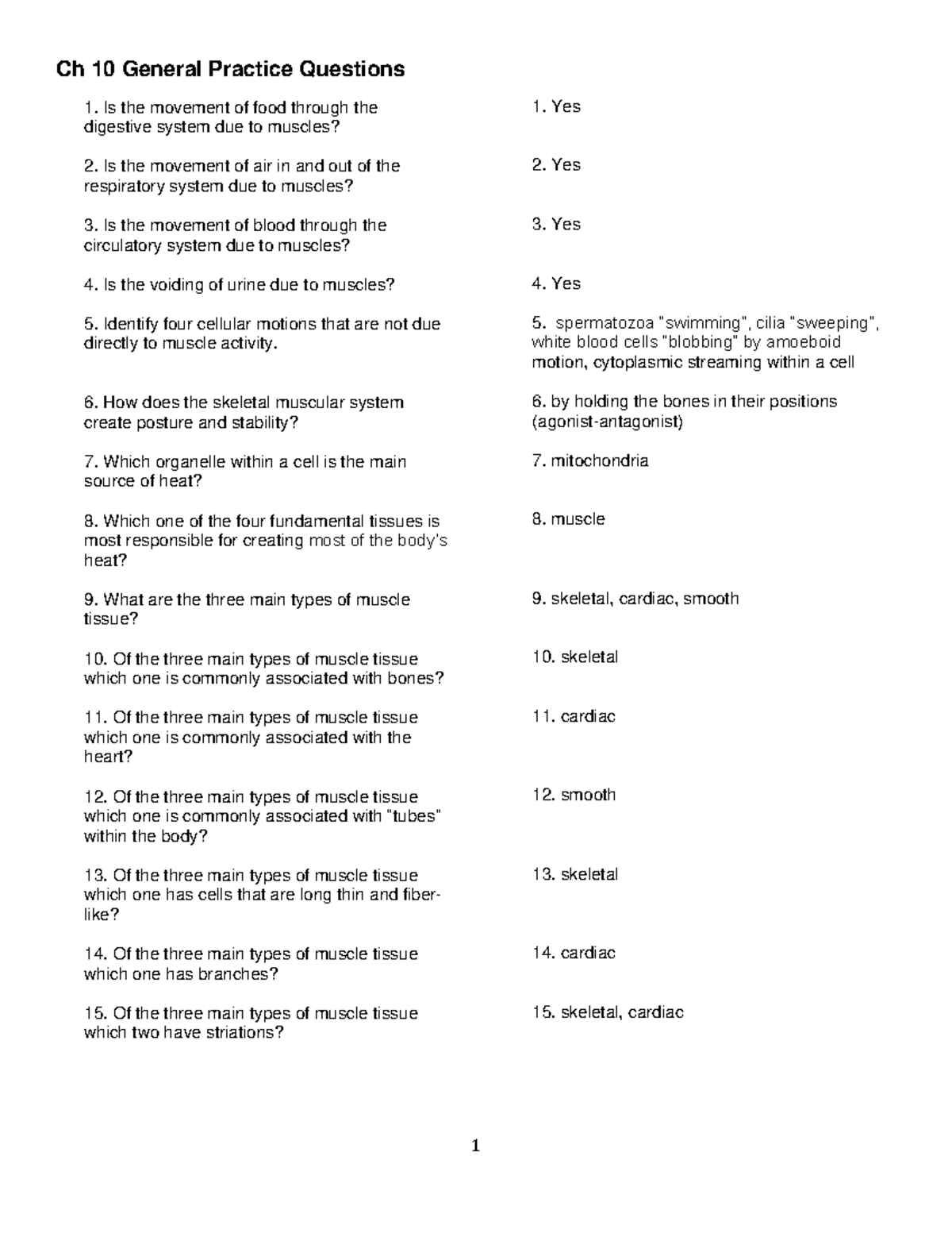 Ch 10 General Practice Questions (GPQ) with Answers - Ch 10 General ...