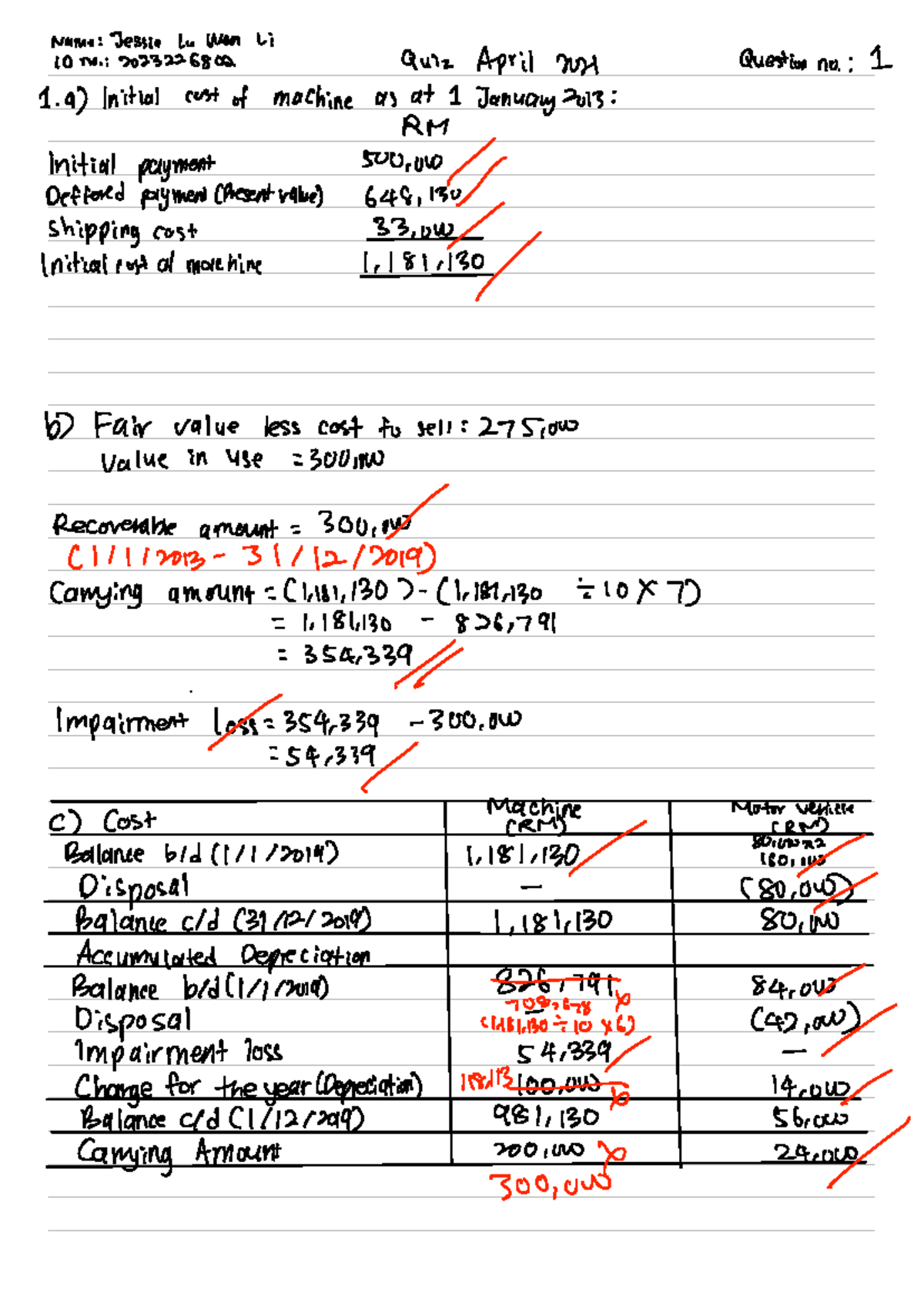 Quiz April 2021 (solution) - Introduction to Accounting - Studocu
