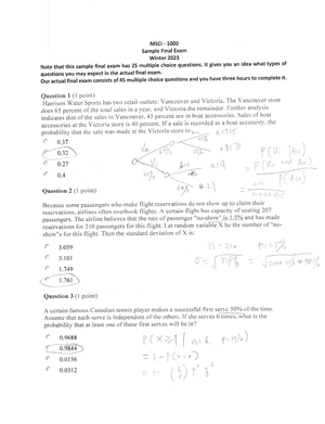 Lesson 4 - Practice Questions Binomial Approx - Lesson 4: Normal ...