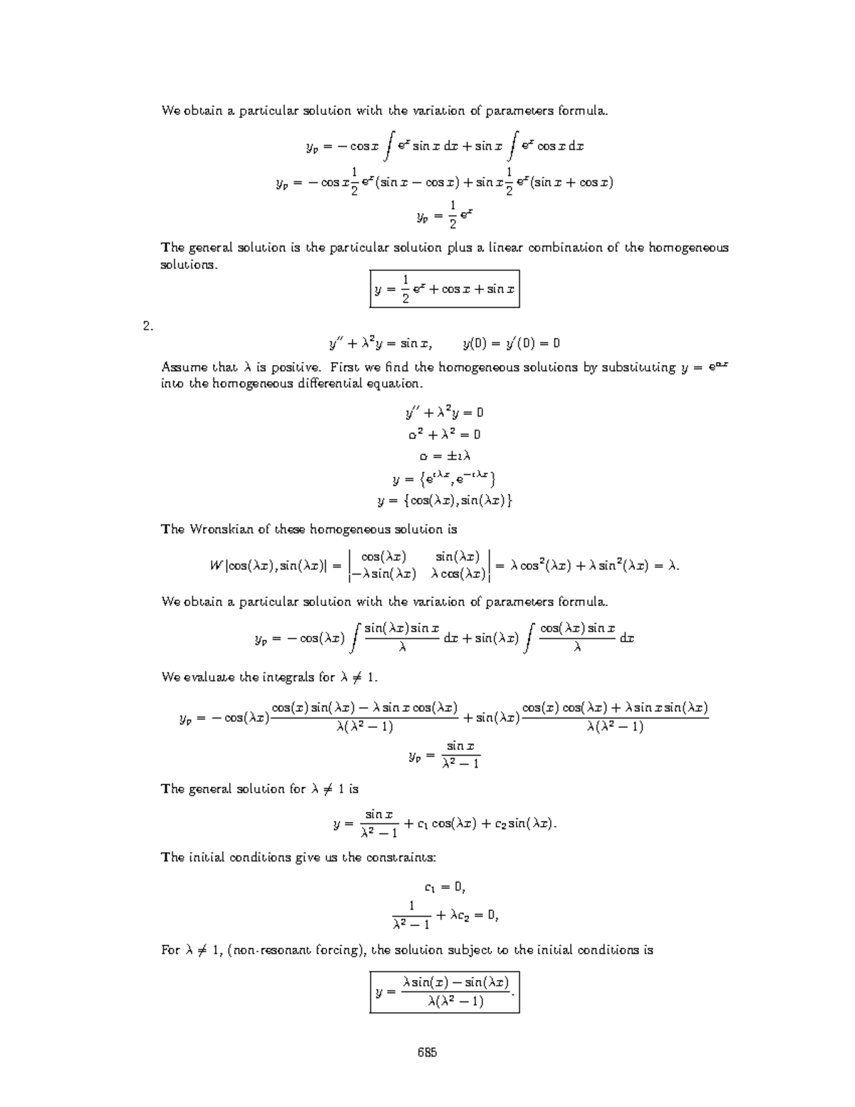 Ref MATH Adv Math Methods Sean Mauch-177 - We obtain a particular ...