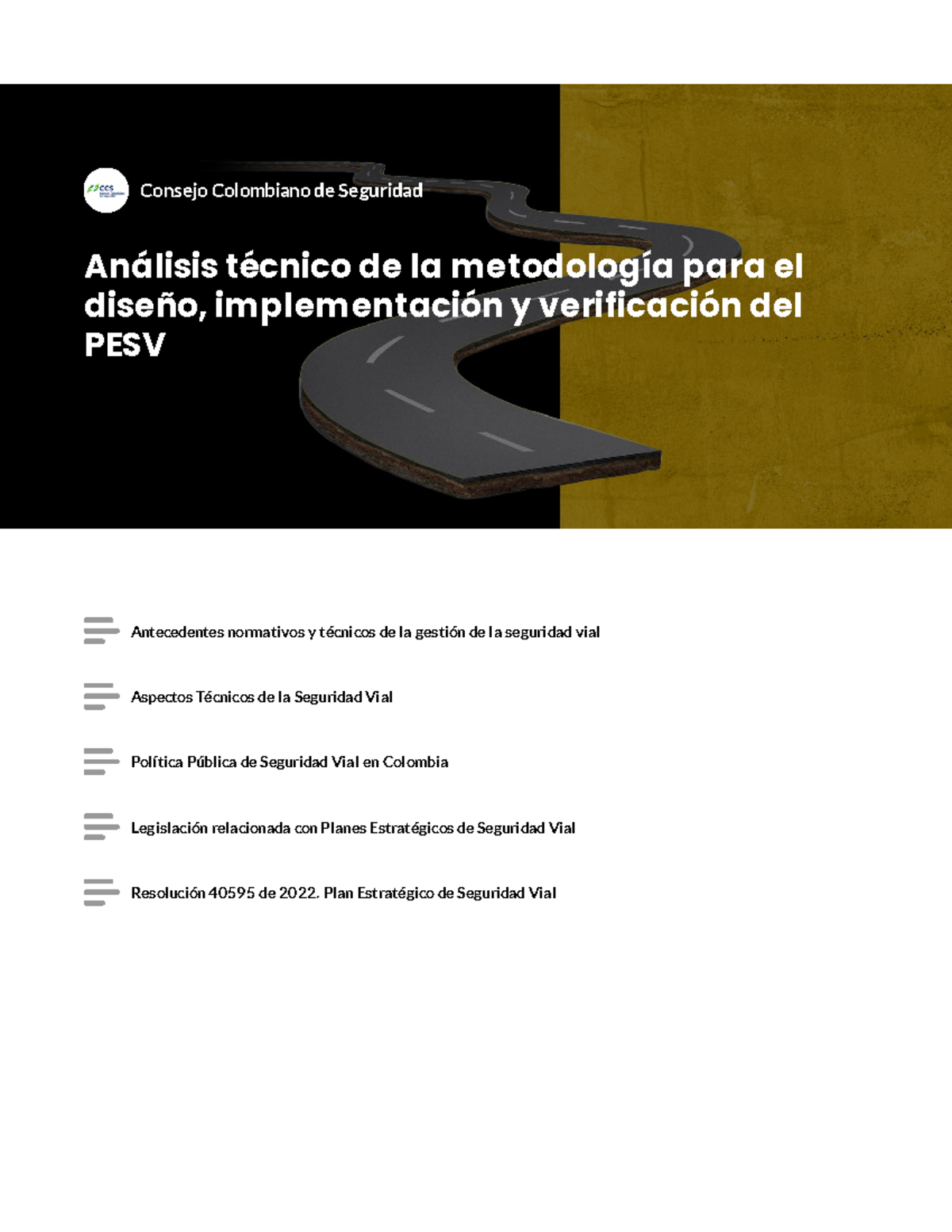 analisis-tecnico-de-la-metodologia para el diseno implementacion y verificacion-del-pesv - - Studocu