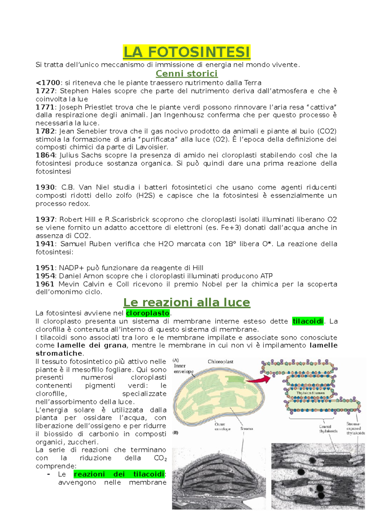 4-5 - fisiologia vegetale appunti e riassunti - Fisiologia Vegetale ...