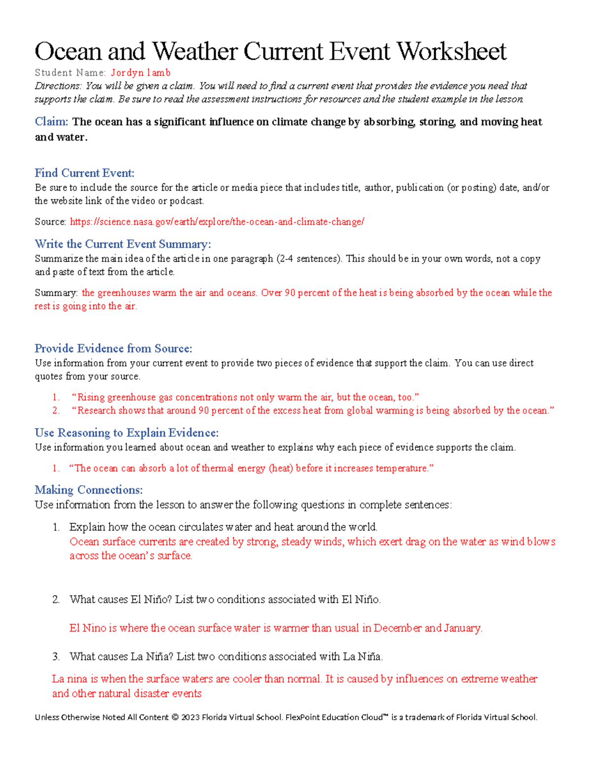 04 02 worksheet - vgyffvhbvf - Ocean and Weather Current Event ...