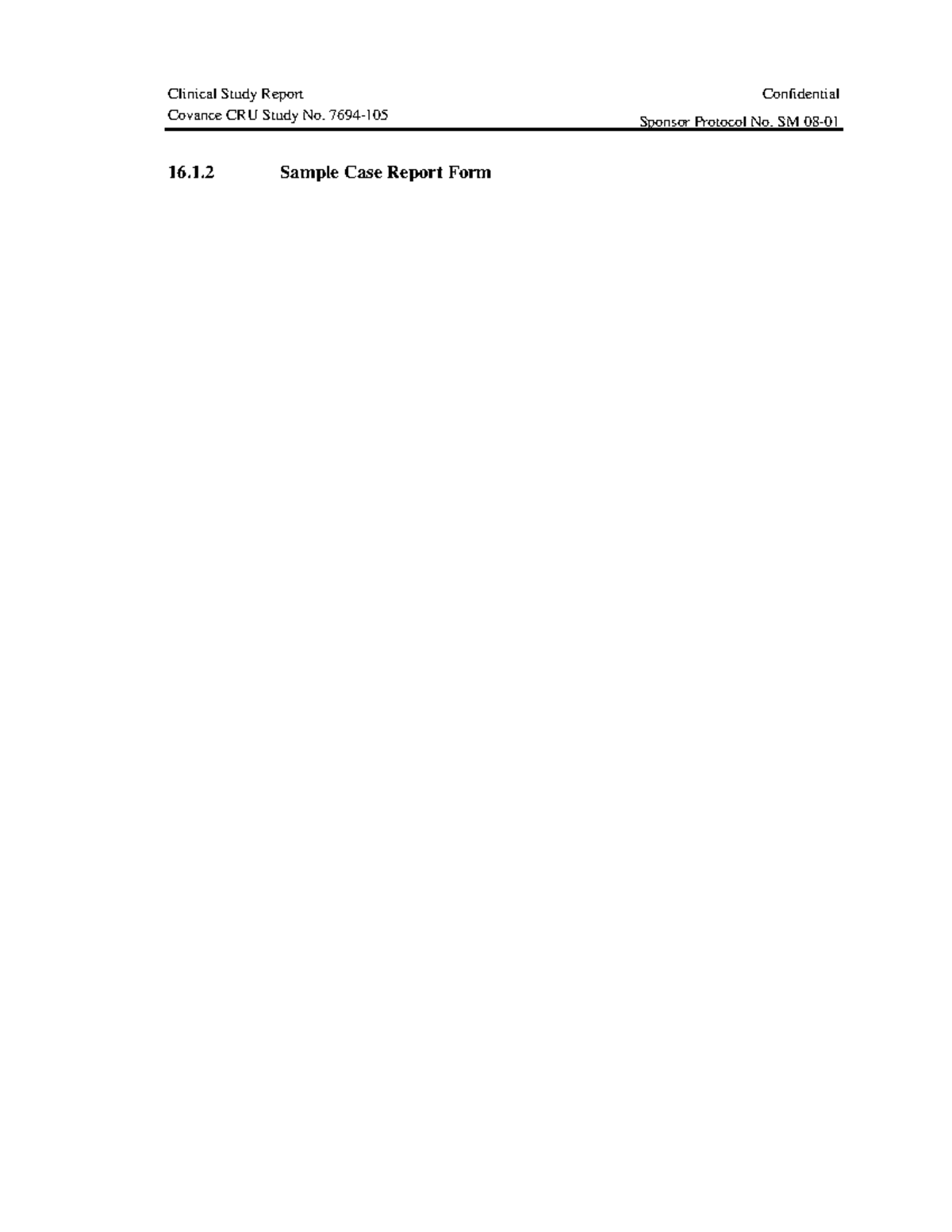 16 - Case report form - Medical biotechnology - Studocu