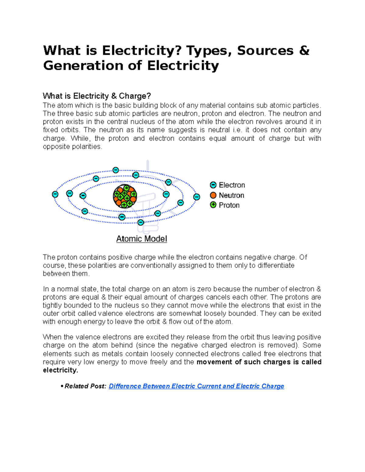 What is Electricity - for your guide and additional information - What ...