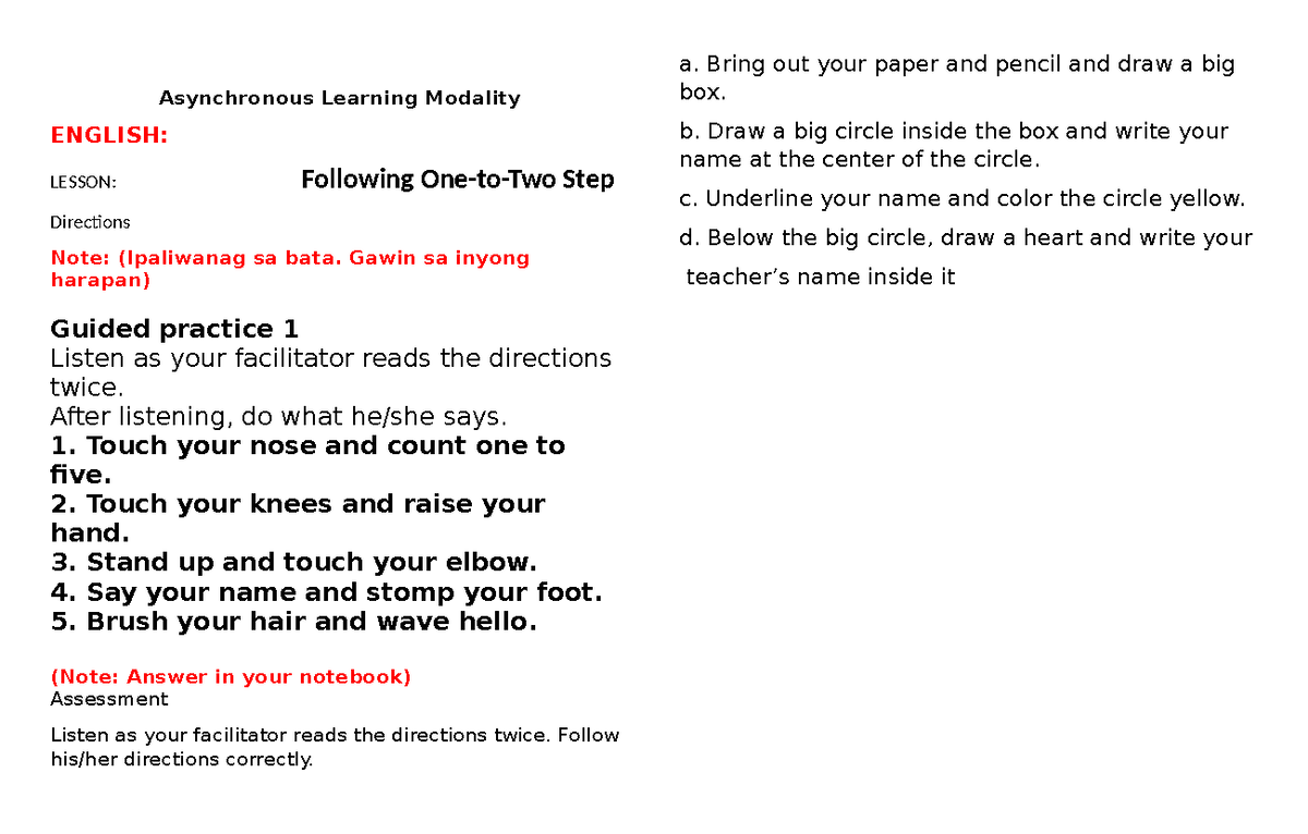 Asynchronous Learning Modality April 18 2024 - Asynchronous Learning ...