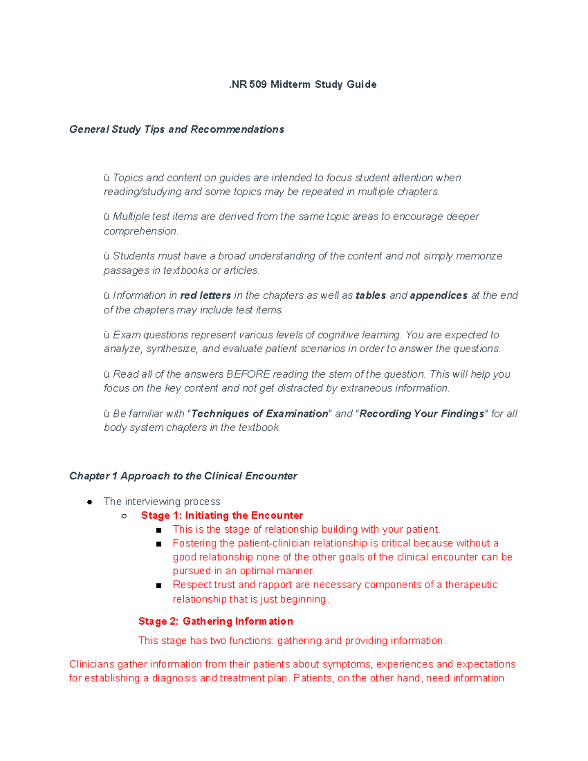 NR 509 Midterm chap 1 - REVIEW - .NR 509 Midterm Study Guide General ...