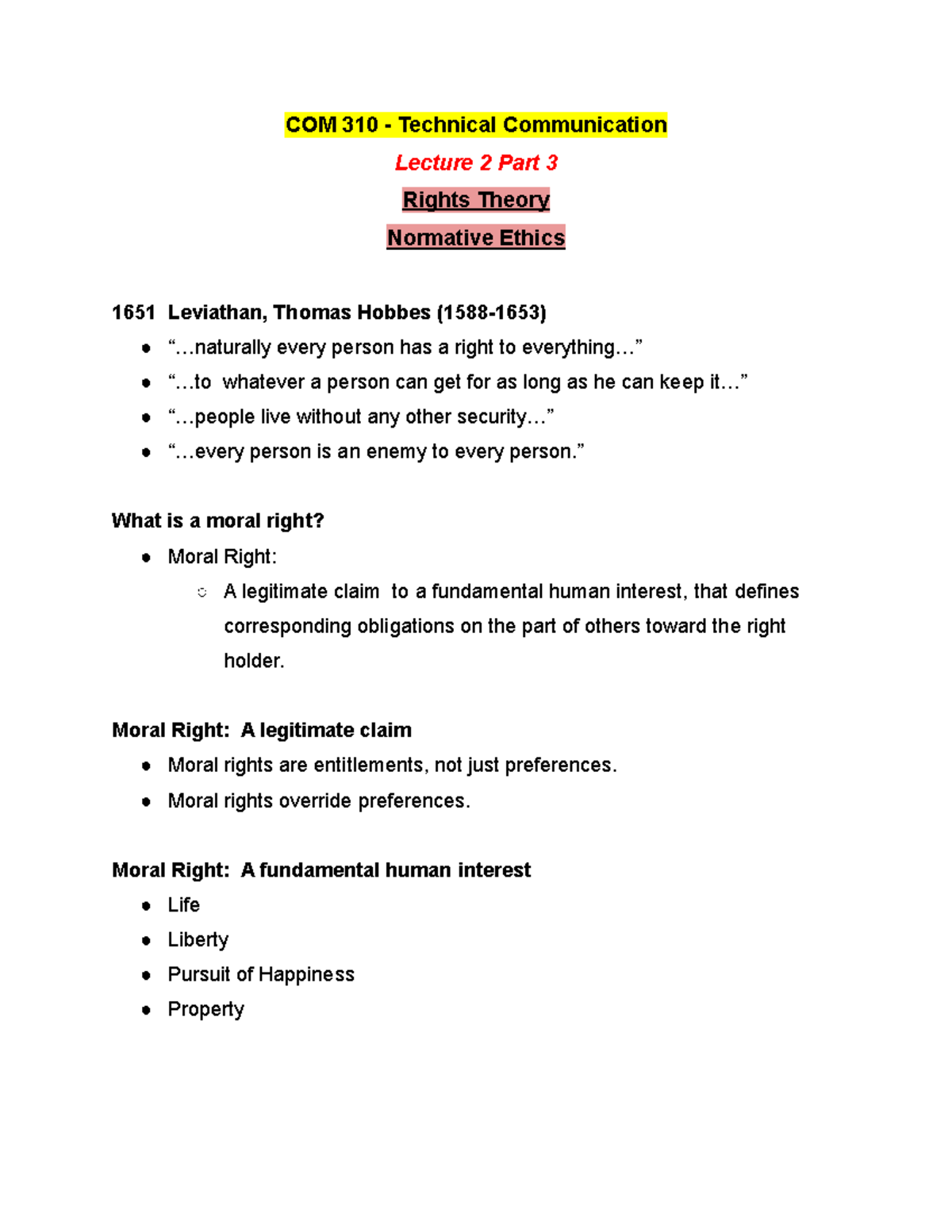 PHIL 321 Lecture 2 Part 3 - Spring 2020 - COM 310 - Technical Communication Lecture 2 Part 3 ...