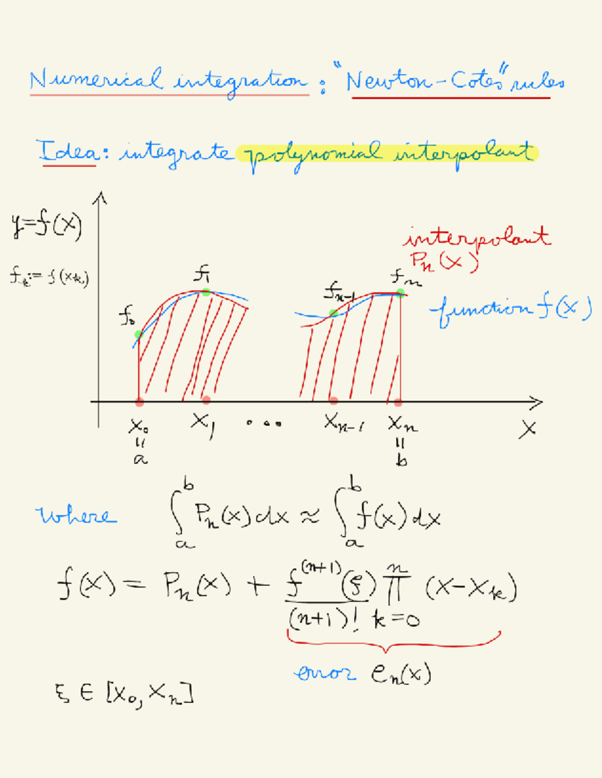 Integration - Notes - MATH 4NA3 - Studocu