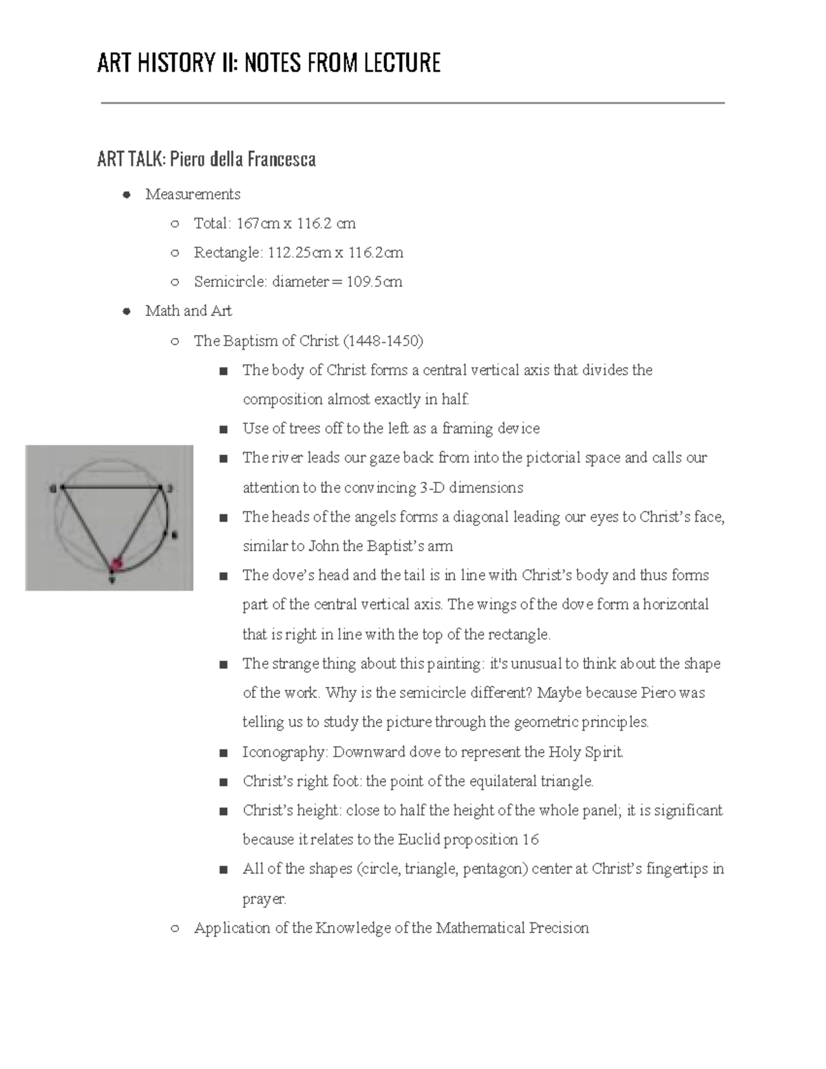 ART History II - Art Talks - ART HISTORY II: NOTES FROM LECTURE ART ...