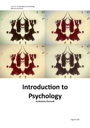 Unit 10 - Perspectives in Psychology Presentation Script - Slide 1 ...